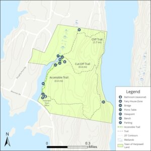 Cliff Trail, Harpswell - Maine by Foot